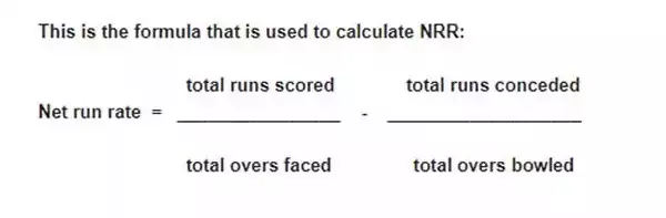 What is Net Run Rate (NRR) in cricket? - CricHeroes