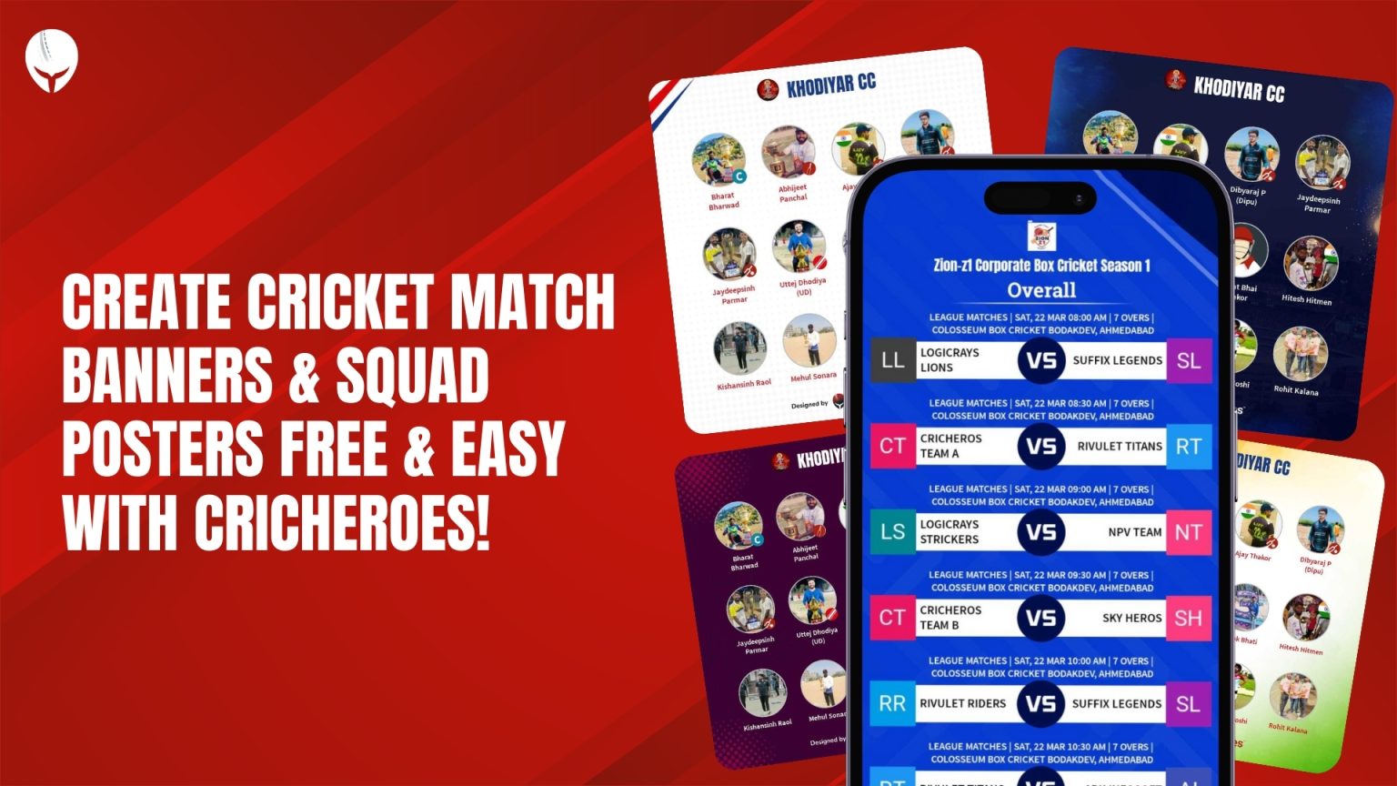 Create Stunning Cricket Match Banners & Squad Posters for Free with ...