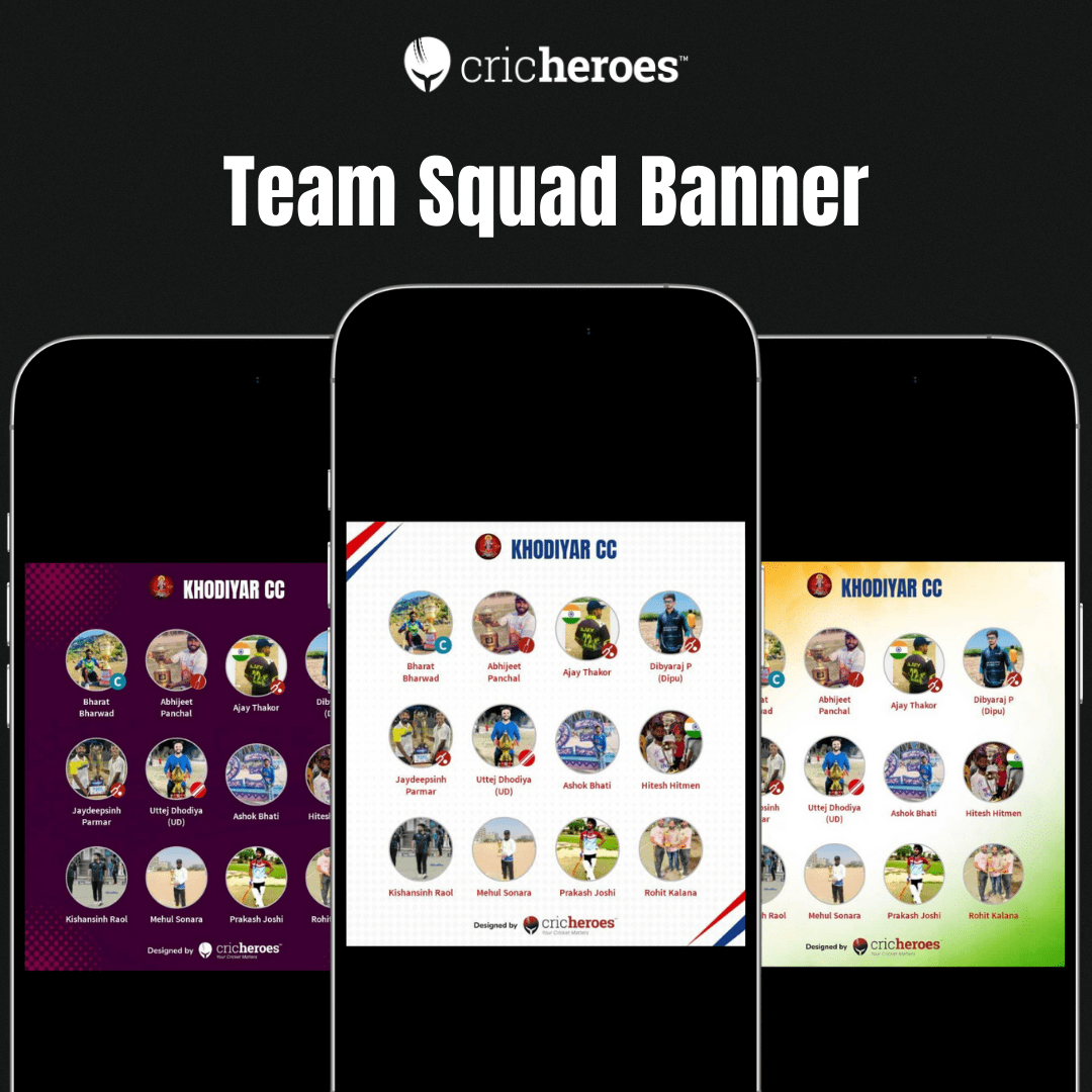 Create Stunning Cricket Match Banners & Squad Posters for Free with ...